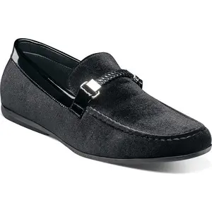 STACY ADAMS Sheridan Moc Toe Loafer - Black