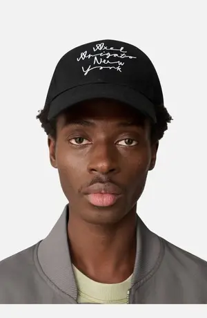 Axel Arigato Scribble New York Cap - Black