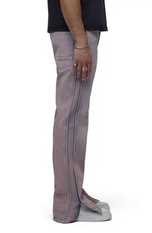 Hudson Jeans Walker Track Flare Jeans - Coated Rose
