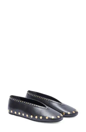 Ganni Studded Flats For Women