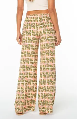 Roxy Iyla Printed Wide-leg Drawstring Pants