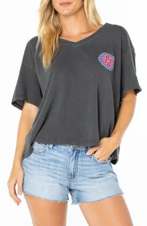 Roxy Oversize Graphic T-shirt - Phantom