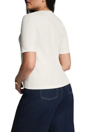 Spanx Crewneck Elbow Sleeve T-shirt