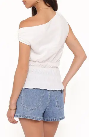PETAL & PUP One-shoulder Top - Ivory
