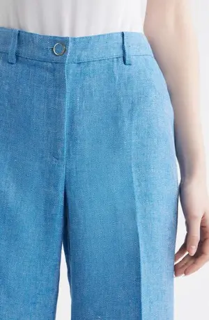Elie Tahari Edna Linen Wide-leg Pants