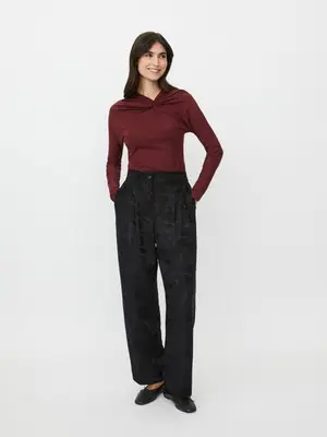 MASAI COPENHAGEN Jacquard Textured Pants