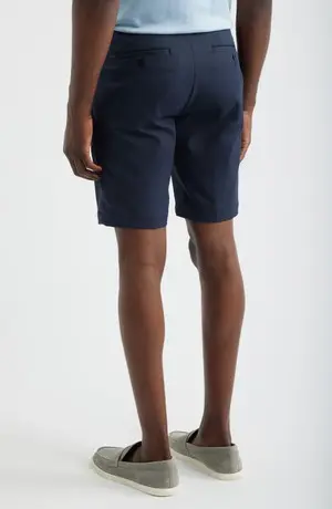 Scott Barber Sonoma Flat-front Travel Shorts - Midnight