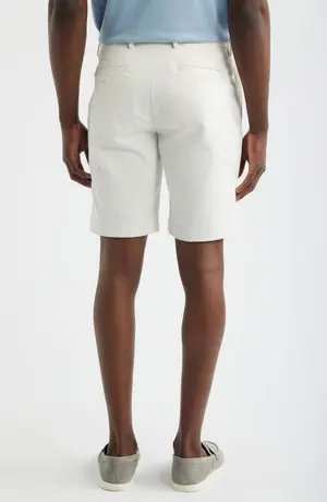 Scott Barber Sonoma Flat-front Travel Shorts - White