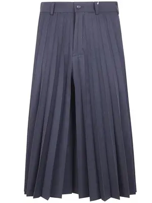Comme Des Garçons Bermuda Plisset Trousers - Black