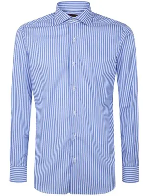 BARBA NAPOLI Classic Popeline Stripes Shirt