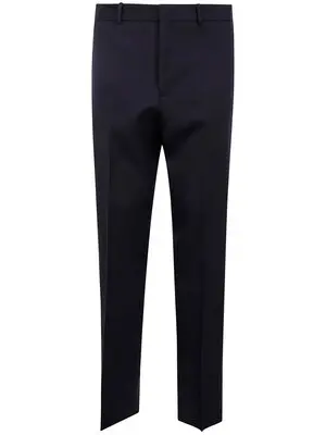 JIL SANDER Classic Wool Trousers - Blue