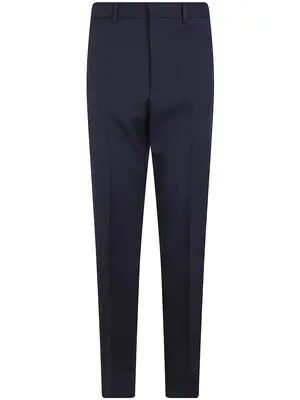 JIL SANDER Classic Wool Trousers - Blue