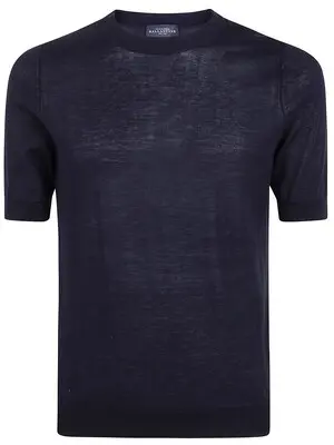 BALLANTYNE Short Sleeve Pullover - Black
