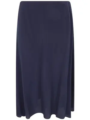 Aspesi Midi Silk Skirt - Blue