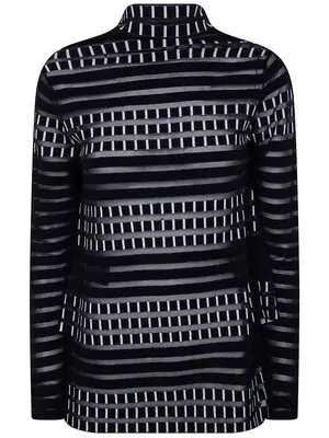 PIERANTONIOGASPARI Asymmetrical Jacquard Pullover - Black