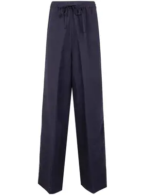 AVIU` Embroidered Viscose Linen Trousers