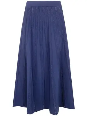 BLUGIRL Viscose Pointelle Skirt - Blue