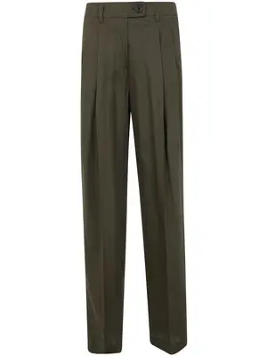 TWINSET Straight Leg Trousers - Green