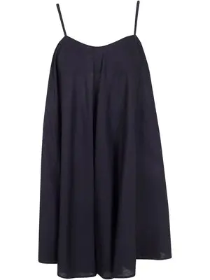 TWINSET Italian Crafted Linen-blend Dress - Black