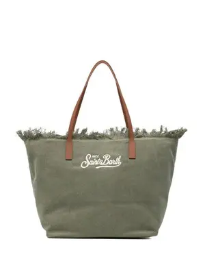 MC2 SAINT BARTH City Fringe Tote Bag - Green