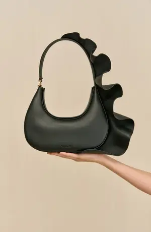 Cult Gaia Zoella Leather Shoulder Bag