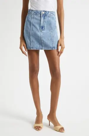 Veronica Beard Marquita Denim Miniskirt