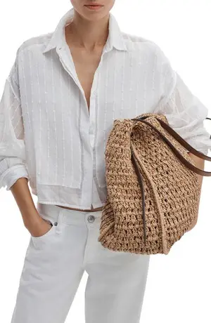 Rag & Bone Marin Combo Button-up Shirt - White