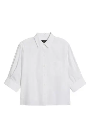Rag & Bone Lucia Poplin Button-up Shirt - White