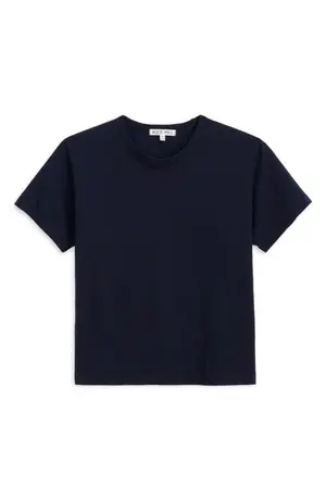ALEX MILL Garcon Linen Blend T-shirt - Dark Navy