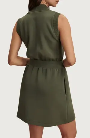 Varley Polyanna Knit Half-zip Dress