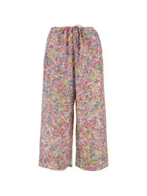 Pero Floral-pattern Silk Trousers