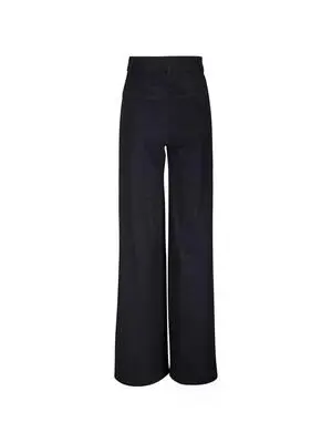 Akris Side Stripe Wide Leg Jeans