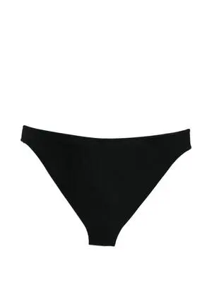 TOTEME Ribbed Button Bikini Bottom - Black