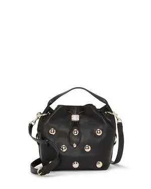 Vince Camuto Pippa Studded Bucket Bag - Black Stud Leather