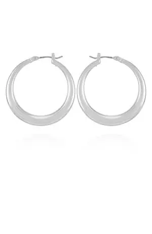 Vince Camuto Classic Hoop Earrings - Silver Tone