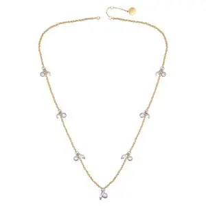 Vince Camuto Gilded Leaf Long Necklace