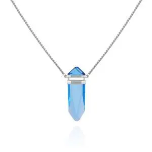 Vince Camuto Silvertone Crystal Stone Pendant Necklace - Silver Tone