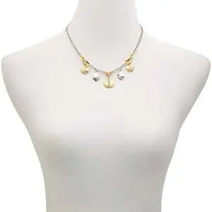 Vince Camuto Gilded Leaf Charm Necklace
