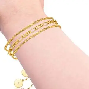 Vince Camuto Set Of Three Chain Bracelets