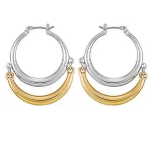 Vince Camuto Hoop Earrings - Two Tone