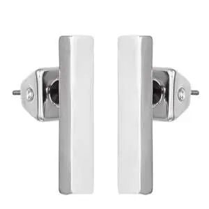 Vince Camuto Rectangle Bar Stud Earrings - Silver Tone