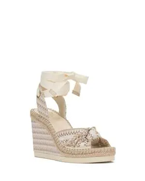Vince Camuto Bealie Wedge Sandal - Ivory Multi