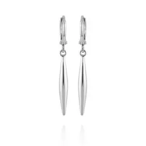 Vince Camuto Silvertone Spear Dangle Huggie Hoop Drop Earrings - Silver Tone