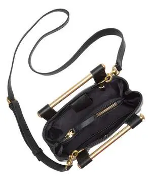 Vince Camuto Jayda Satchel - Black Leather