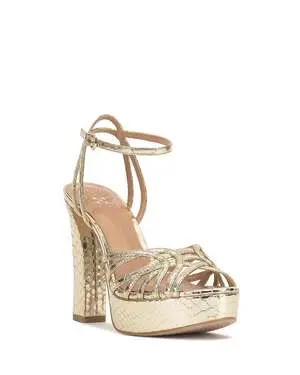 Vince Camuto Samlee Strappy Platform Sandal - Gold