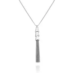 Vince Camuto Silvertone Tassel Pendant Necklace - Silver Tone