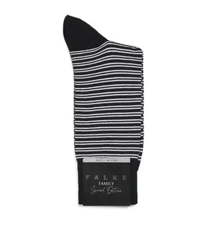 Falke Cotton-blend Stripe Socks - Black