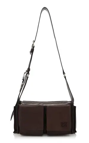 Miu Miu Utilitaire Leather Bag - Brown