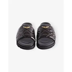 Zadig&Voltaire Patent-leather Slides - Black