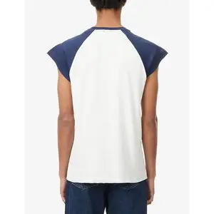 Simkhai Reuben Embroidered-logo Cotton T-shirt